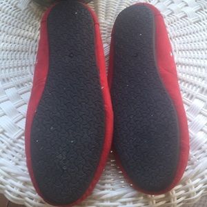 Apple Bottoms | Shoes | Red Apple Bottom Faux Fur Flats | Poshmark
